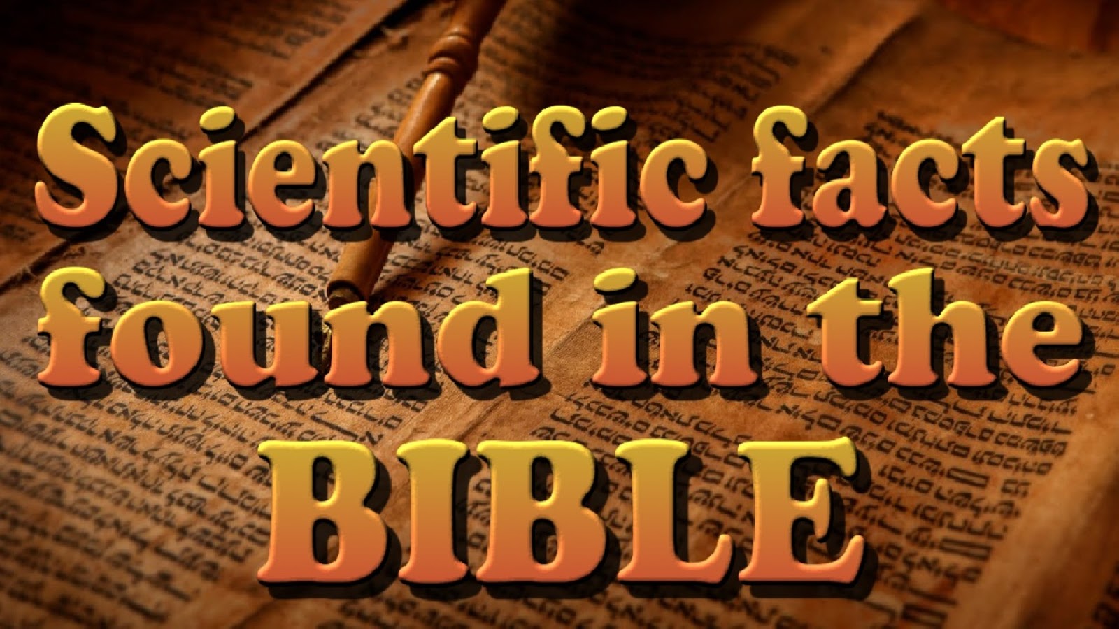 VIDEO Scientific Facts Found In The Bible video-scientific-facts-found-in-the-bible