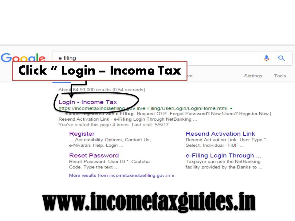 Income Tax Login