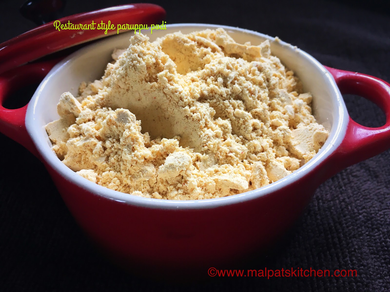 RESTAURANT STYLE PARUPPU PODI, how to make restaurant style dhal powder ...