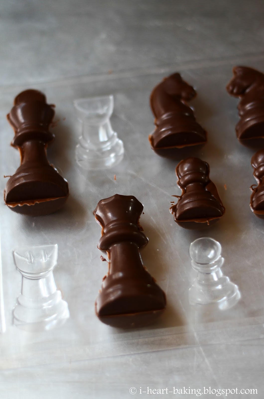 i heart baking!: chess cake with handmade chocolate chess pieces
