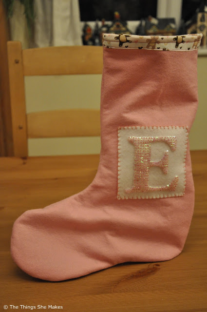 Monogram Stocking Bag | The Things She Makes