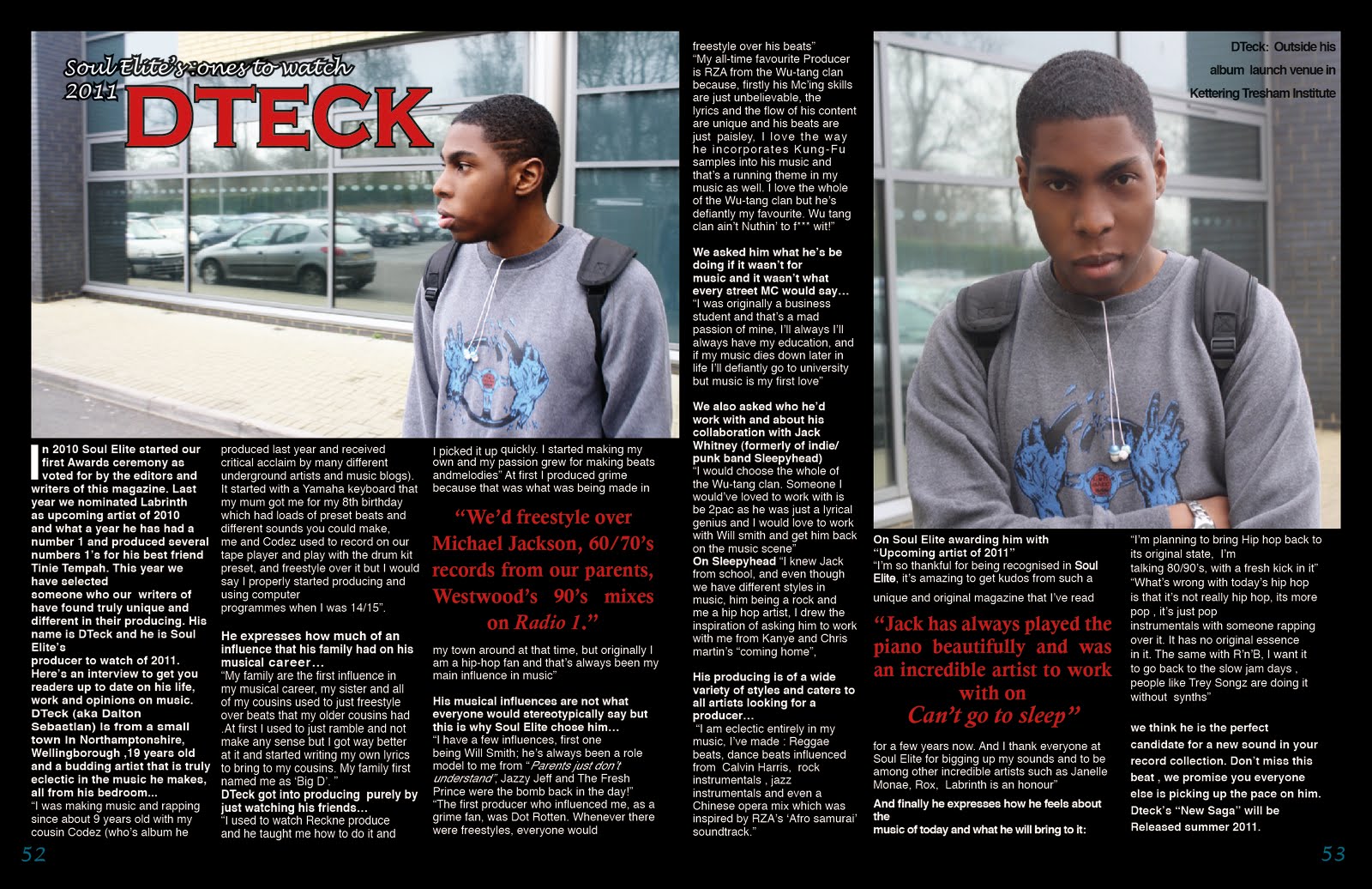 As music magazine production Portfolio: Finished Product: Magazine ...
