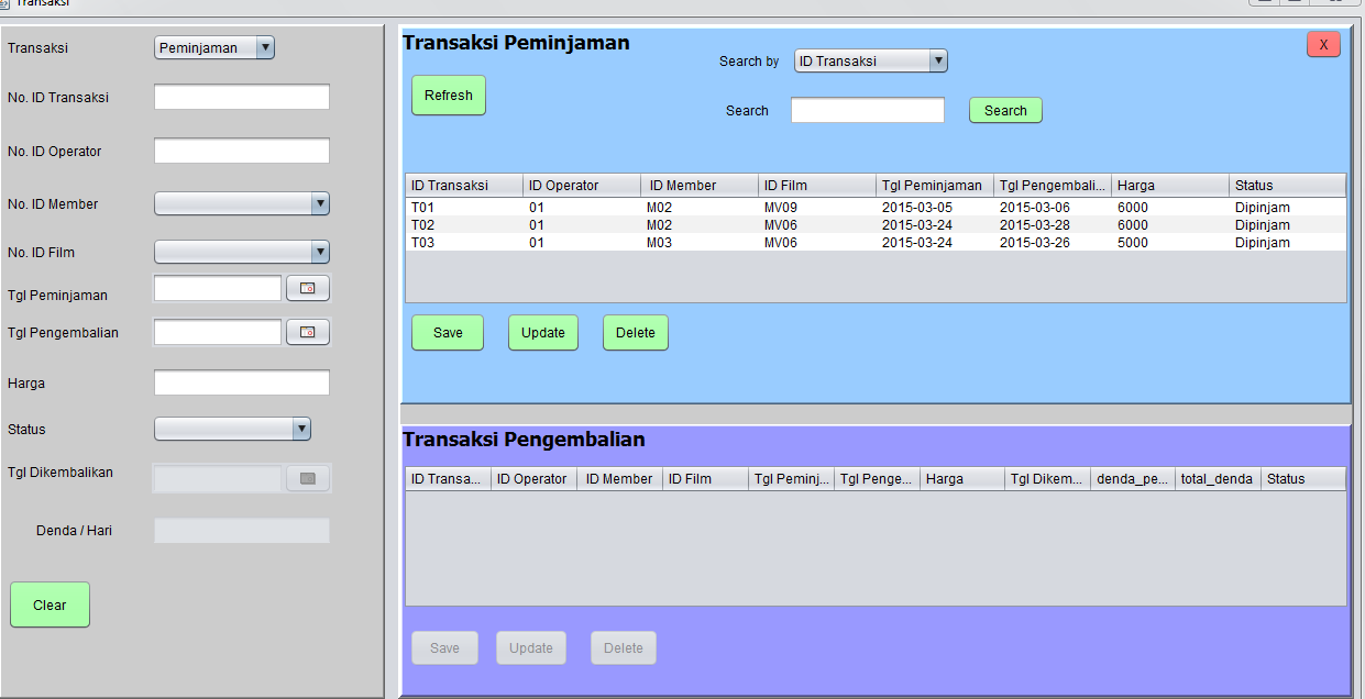 Membuat Aplikasi Rental VCD sederhana dengan JAVA(NETBEANS) | Ben B B ...