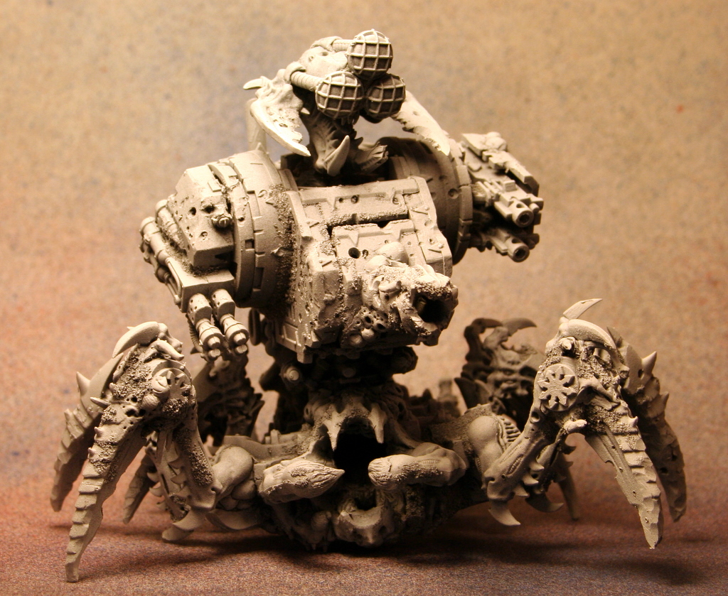 Warhammer In Progress: Nurgle Defiler, modeling and base coat finished