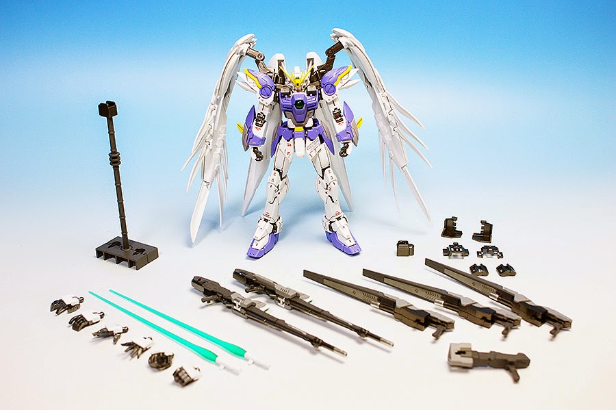 GUNDAM GUY: RG 1/144 Wing Gundam Zero Custom EW + Drei Zwerg Parts ...