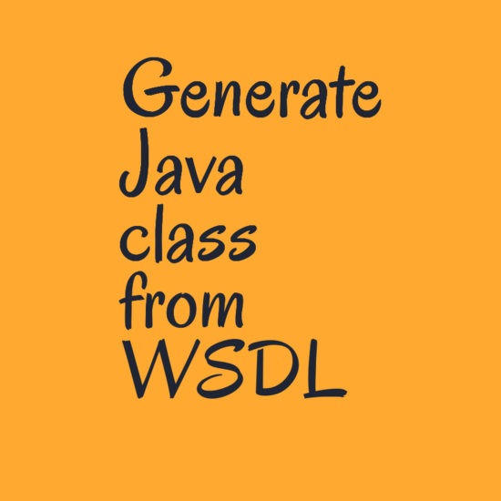 Generate Java Class from WSDL | Decoderr Generate Java Class from WSDL | Decoderr