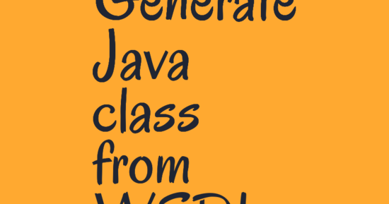 Generate Java Class from WSDL | Decoderr Generate Java Class from WSDL | Decoderr