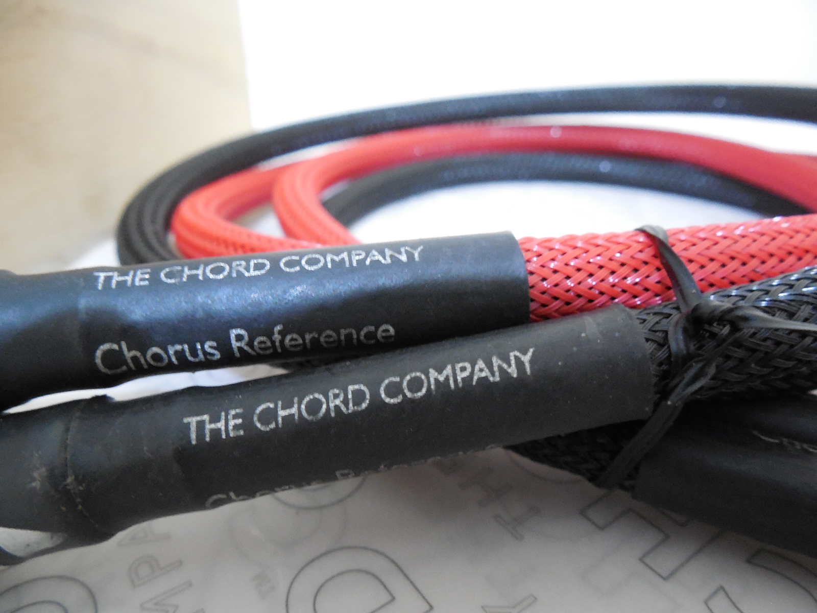 all about audio: Kabel RCA high end Chord Chorus Reference Made in England