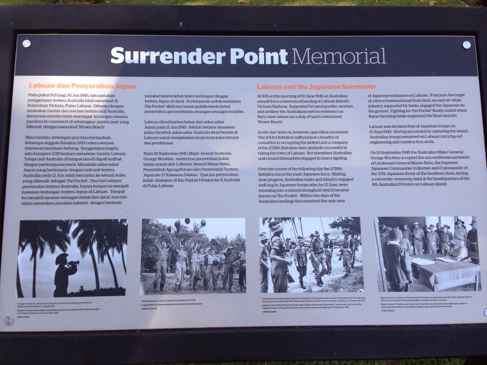 h2diary: Kembara Labuan - Surrender Point Memorial