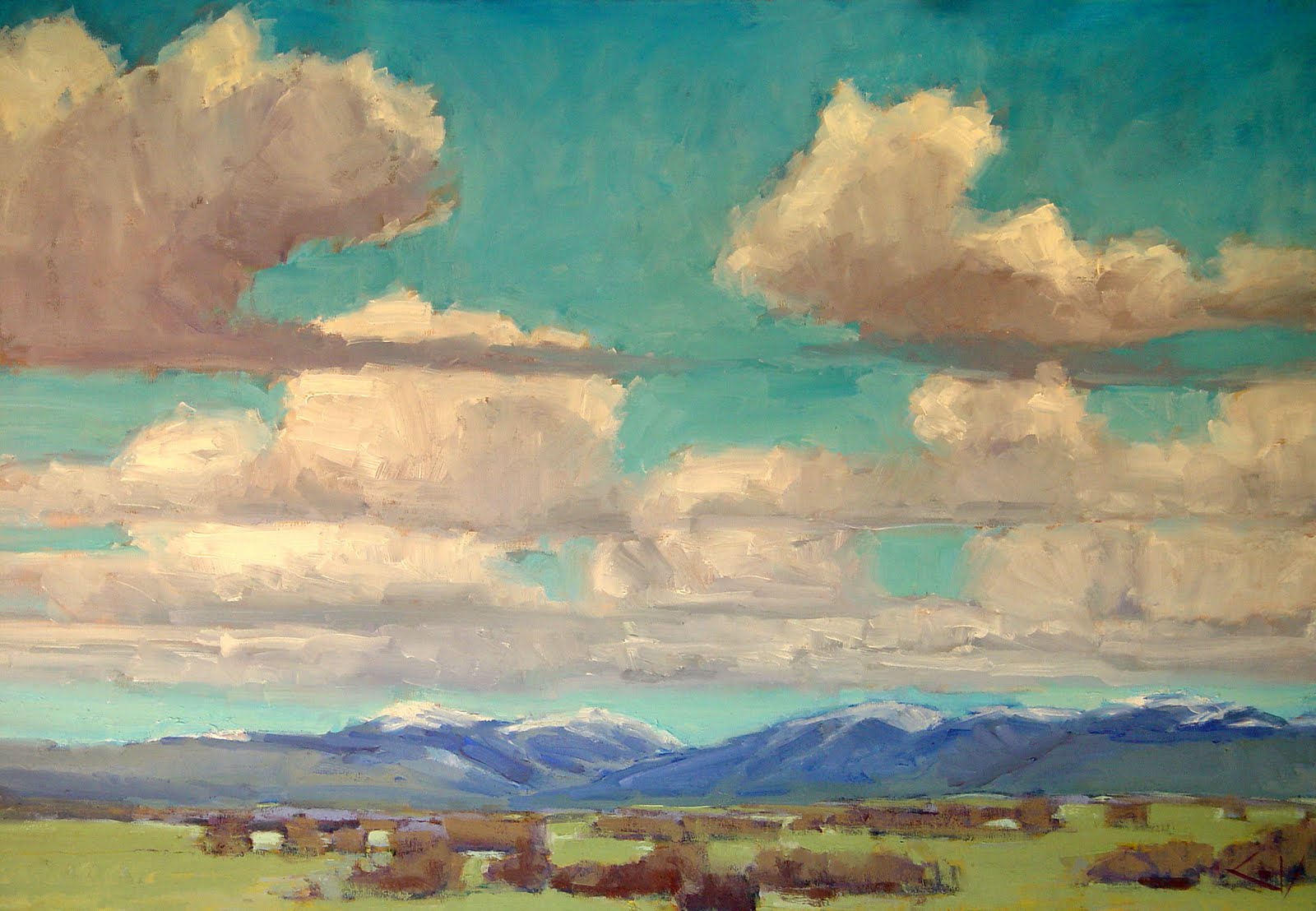 George Coll Daily Painter: 11-22-11 Western Skies #1122C