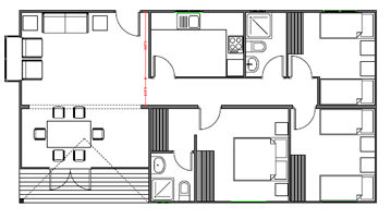 Casa de este alojamiento: Diseno de casas 80m2 madera