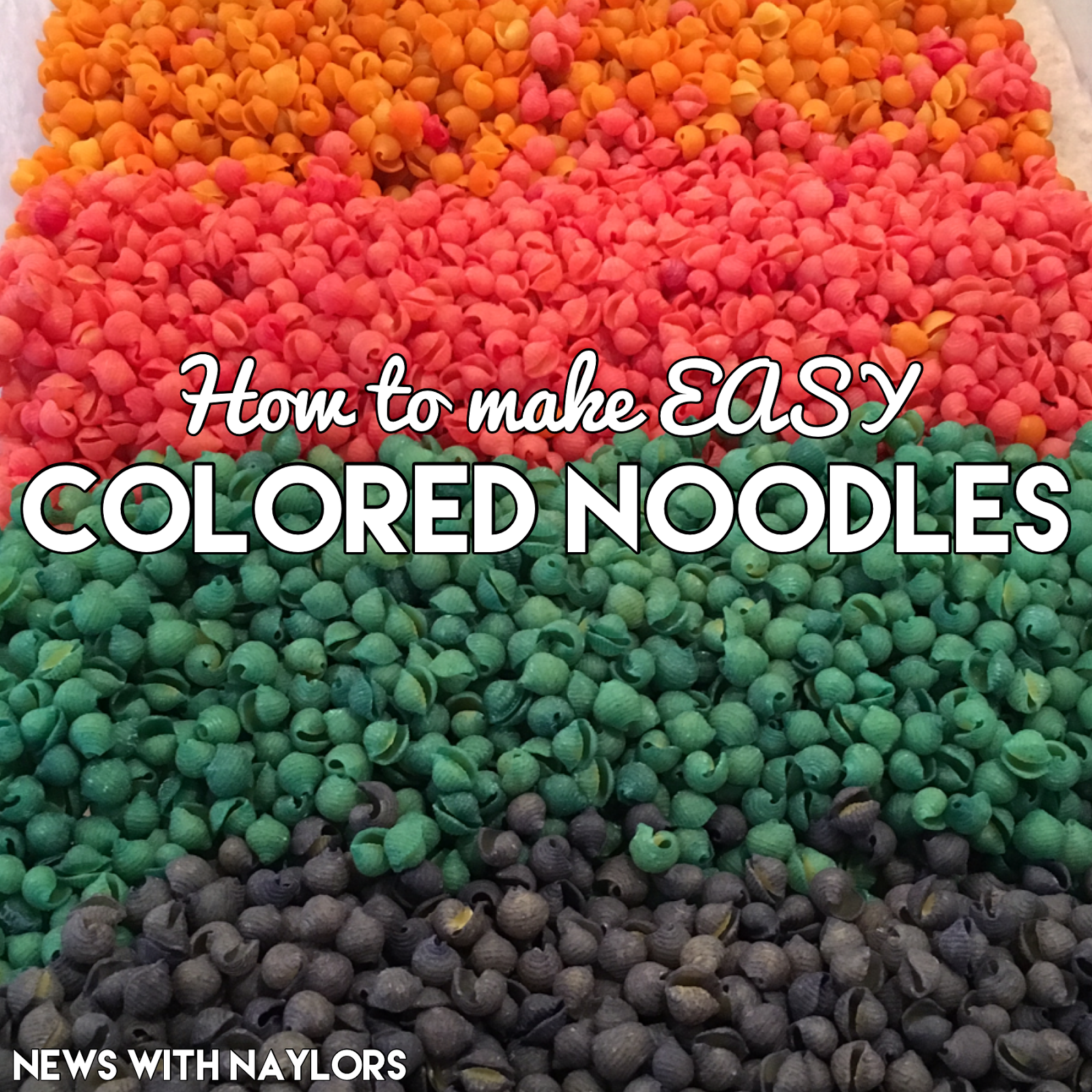 Colored Noodles Tutorial