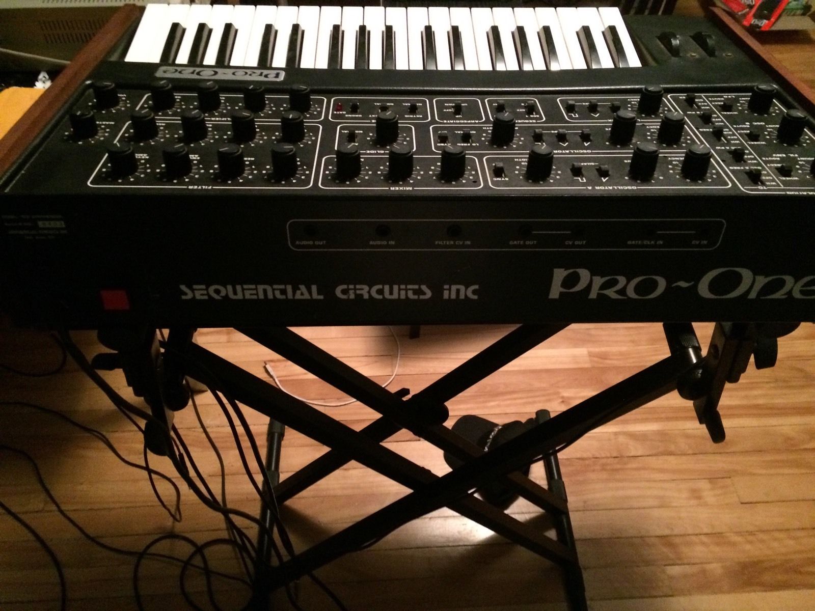 MATRIXSYNTH: Sequential Circuits Pro One Synthesizer J-Wire SN 6433