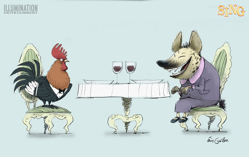 eric guillon: Casting Les Calmars restaurant.