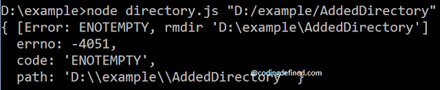 How to Add and Remove directories in Node.js - Coding Defined
