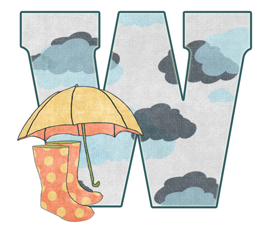 Abecedario Día de Lluvia. Raining Day Alphabet. - Oh my Alfabetos!