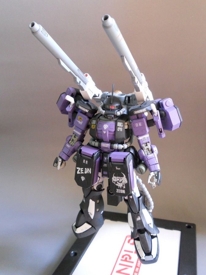 Custom Build: RG 1/144 Zaku II "Black Tri Star Colors" - Gundam Kits ...