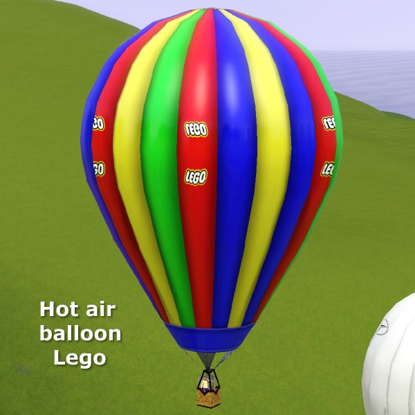 Simming in Magnificent Style: Hot air balloon Lego for CAW