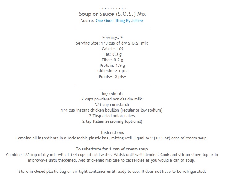 Living a Changed Life: Adding Nutritional Facts