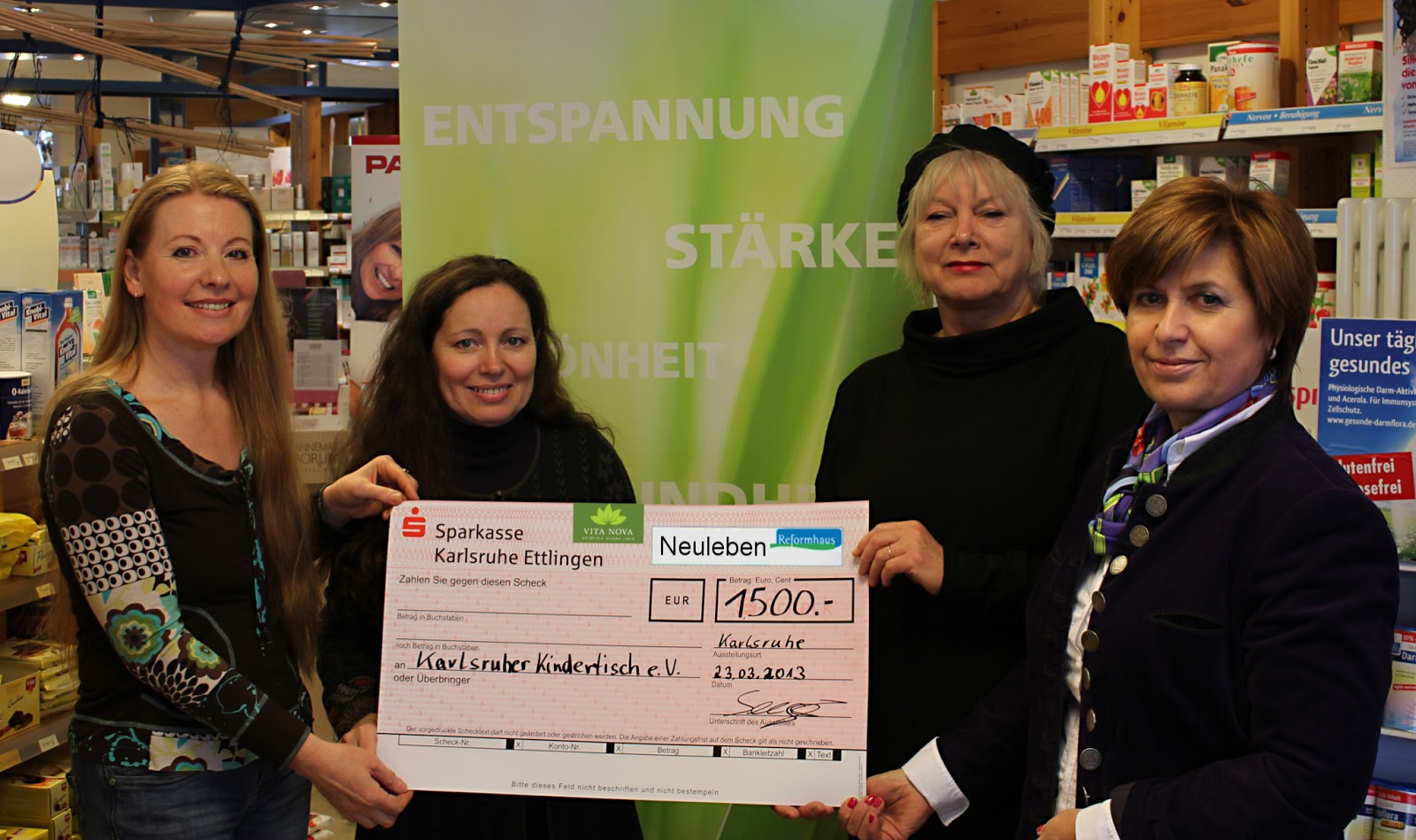 Karlsruher Kindertisch e.V.: Vita Nova Spendenaktion für Karlsruher Kinder