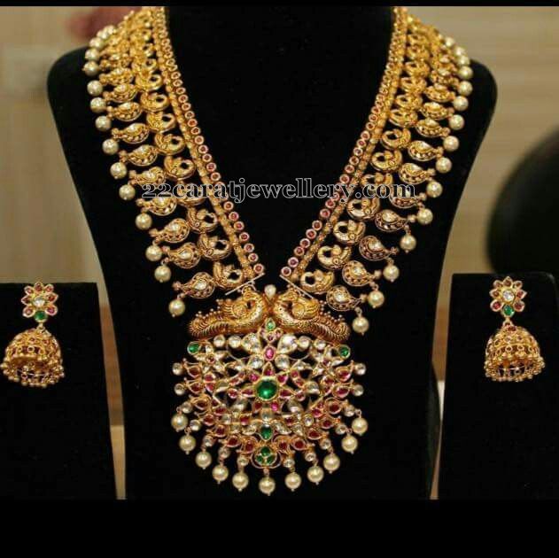 Tremendous Latest Bridal Long Set - Jewellery Designs