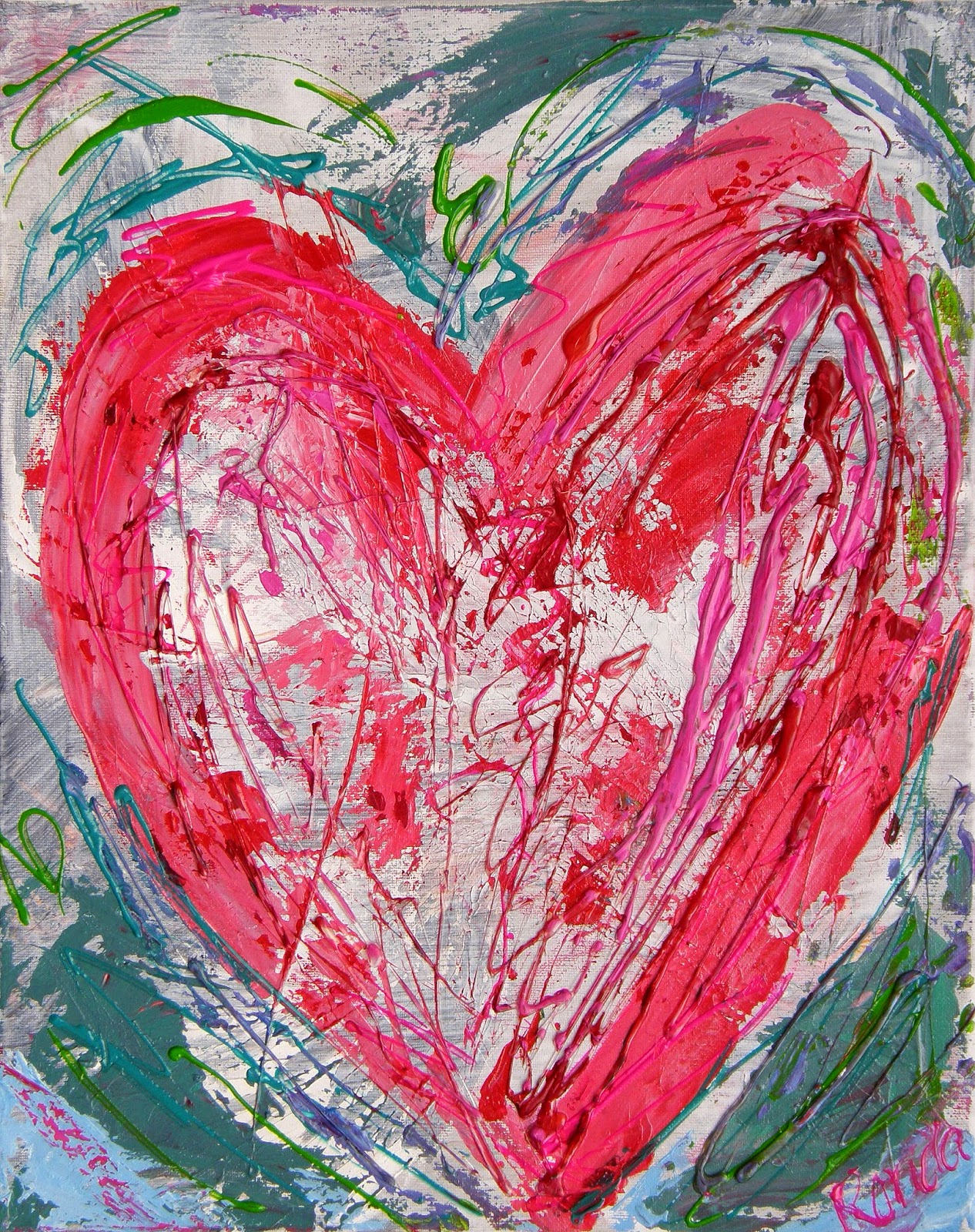 Office Work: Taking Photos of My Heart Art and Posting them on my ...