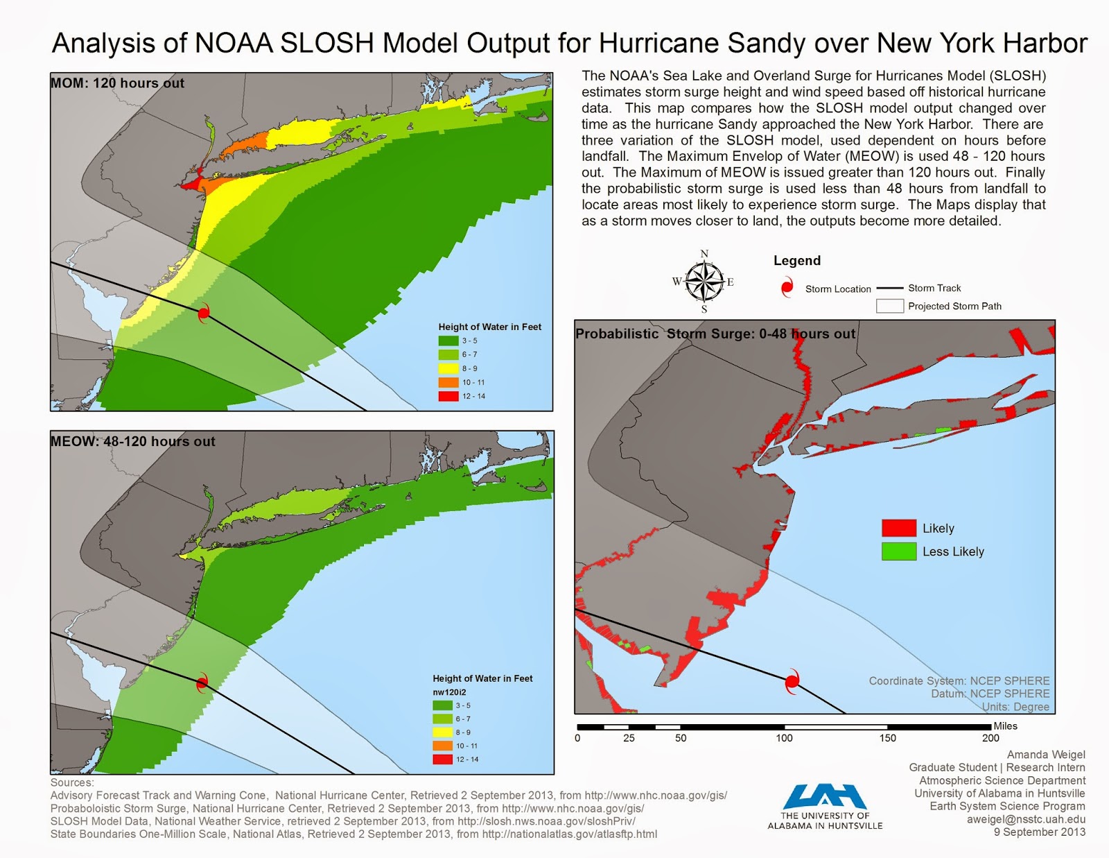 Geospatial Applications: Analysis of SLOSH Model Output for Hurricane ...