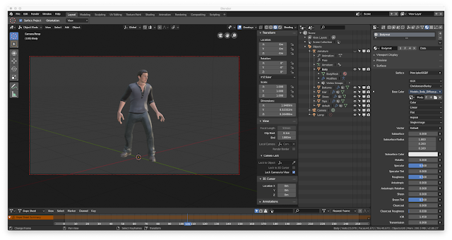 3D Characters for Blender 3D using Adobe Face and MakeHuman