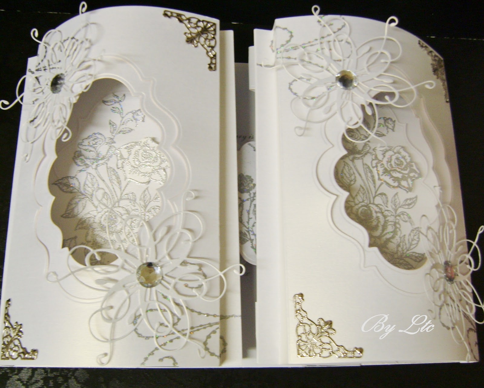 Loves to craft: Silver wedding Card