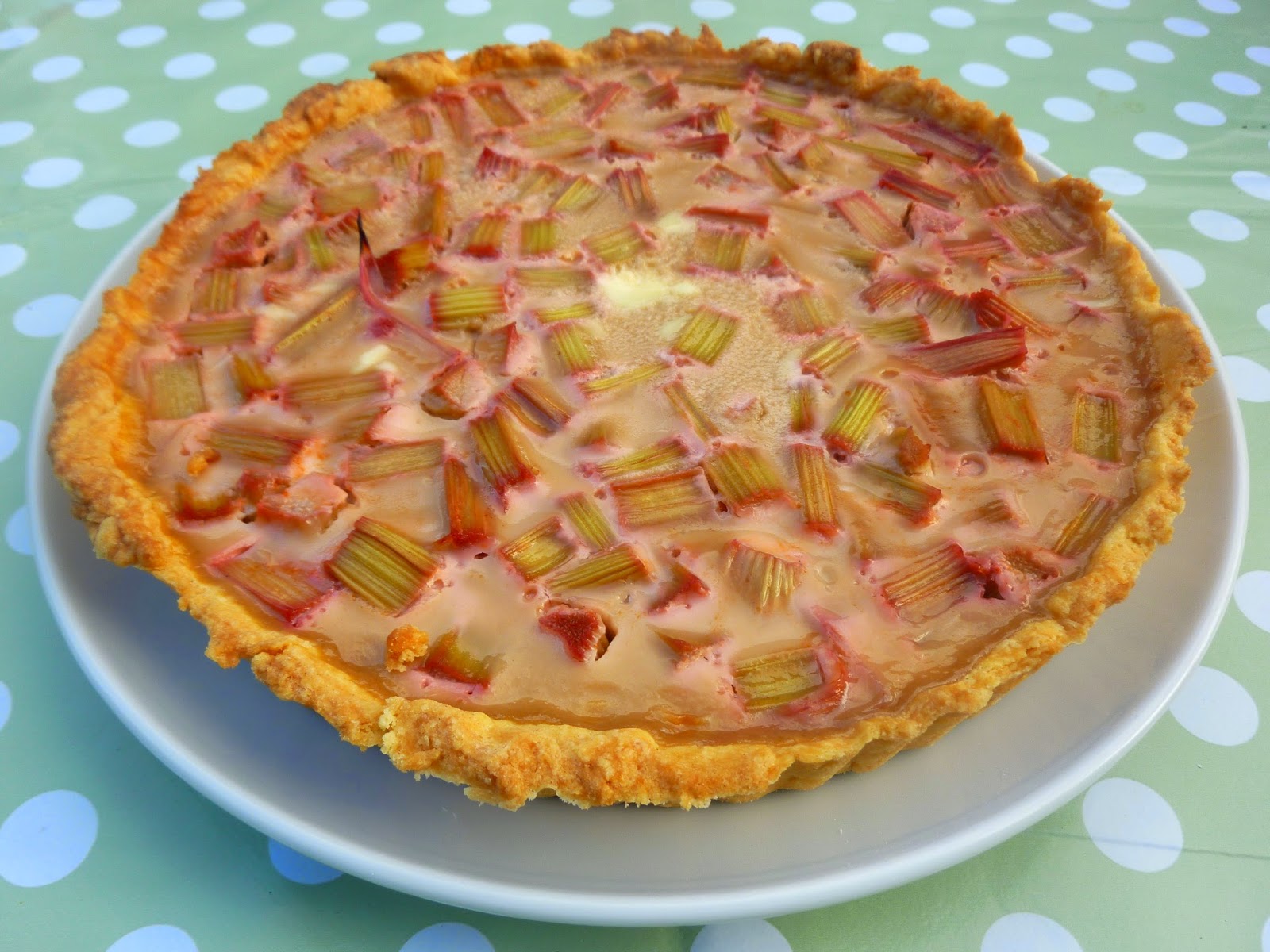 Bake a little bit of happiness...: Rhubarb and Custard Tart