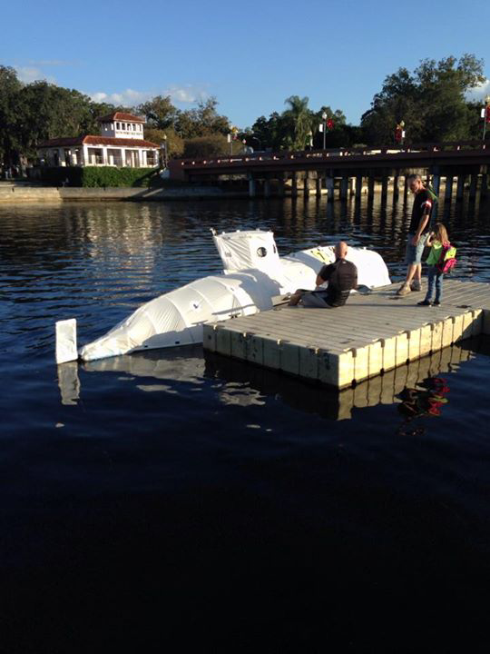 Make your own DIY surfski or kayak submarine for a boat parade