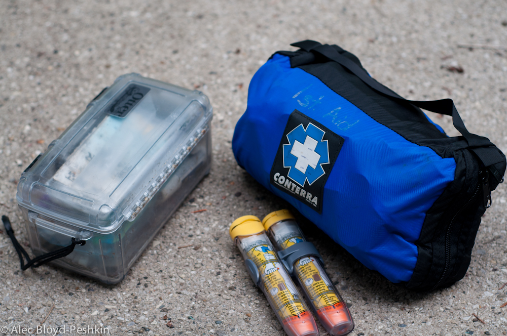 have kayaks, will travel: First aid and boat repair kits: what we used