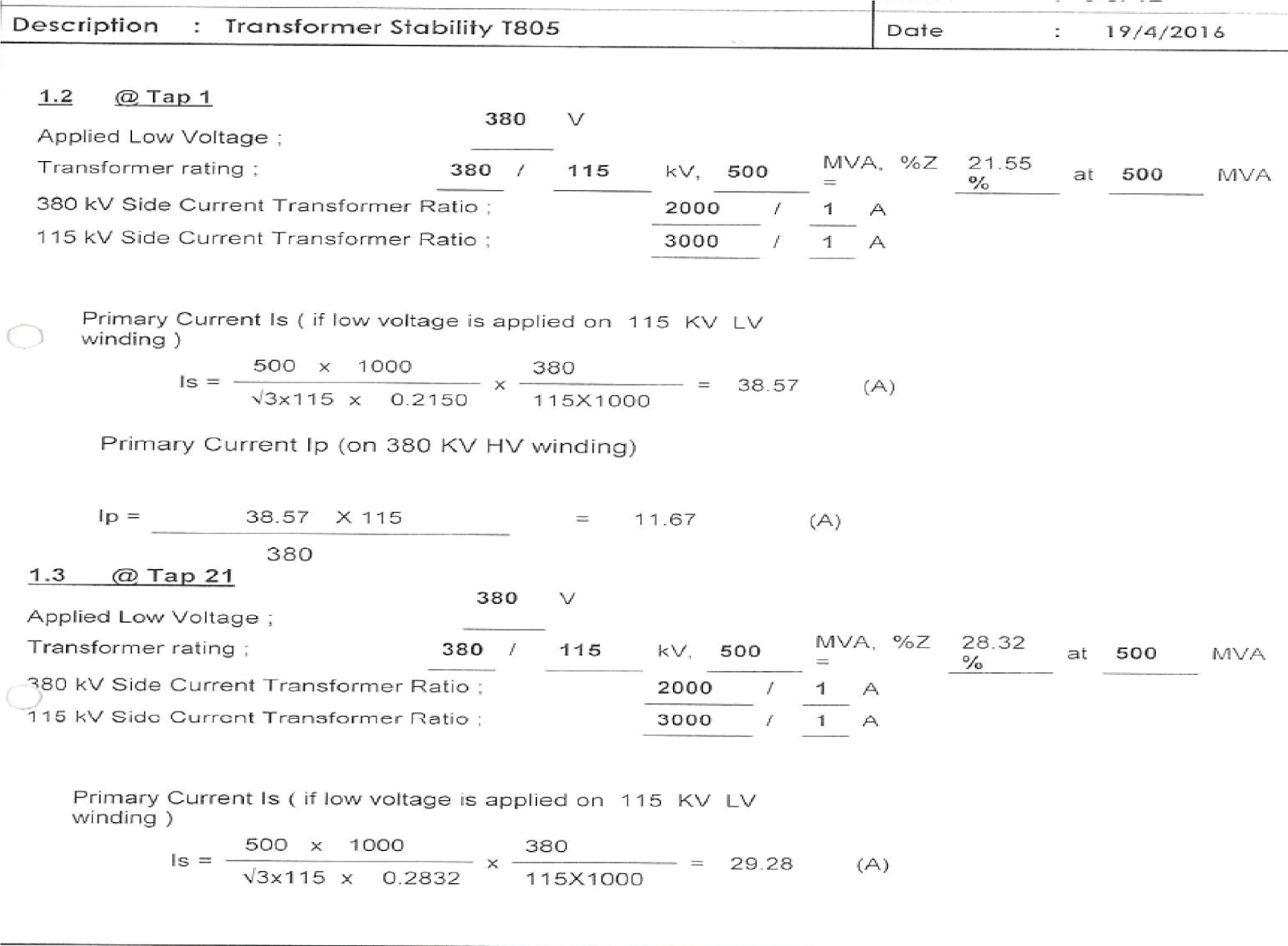 Substation Testing and Commissioning: TRANSFORMER & REACTOR STABILITY ...