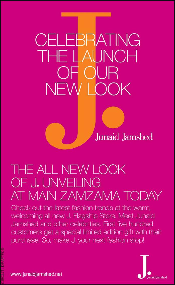 Advertising in Pakistan: J. Junaid Jamshed | CELEBRATING THE LAUNCH OF ...