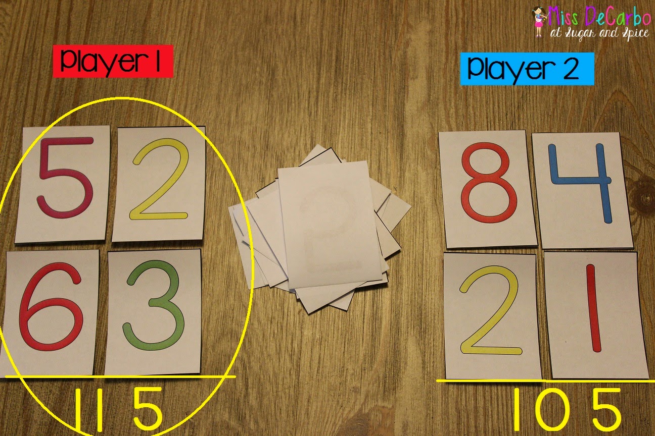 Primary Chalkboard: Let's Play Top It! Differentiating Your Math ...