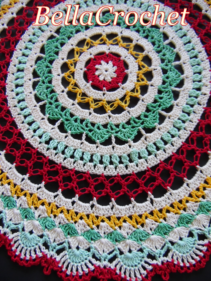 BellaCrochet: Sweet Memories Mandala Doily: A Free Crochet Pattern For You