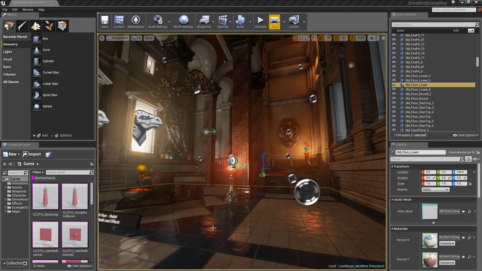 Workflow level design (in Unreal Engine 4)