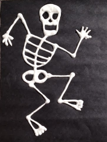 ARTventurous: Shake Dem Bones - Puffy Paint Skeletons