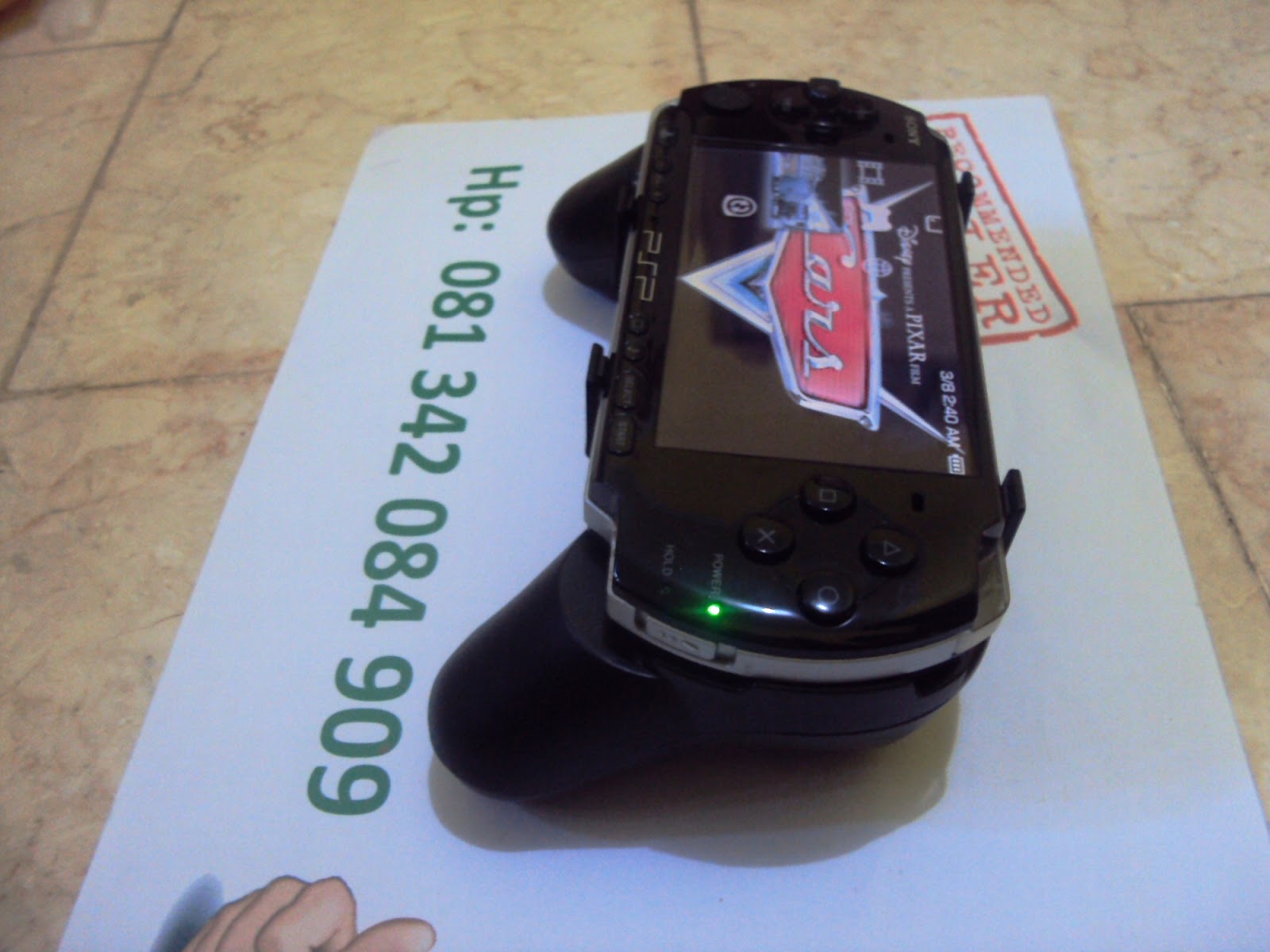 #14 PSP 3001 Black + UMD Cars + 8 Gb + Handgrip - Obral PSP Second