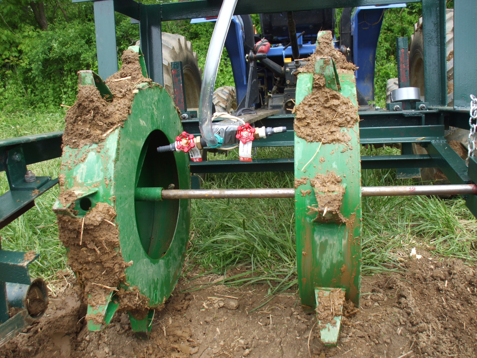 Notes from the Farm: Homemade waterwheel transplanter