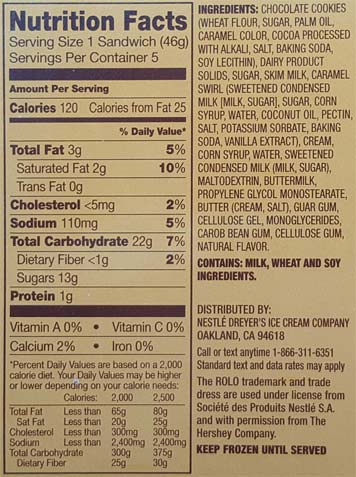 On Second Scoop: Ice Cream Reviews: Rolo Frozen Dairy Dessert Sandwiches