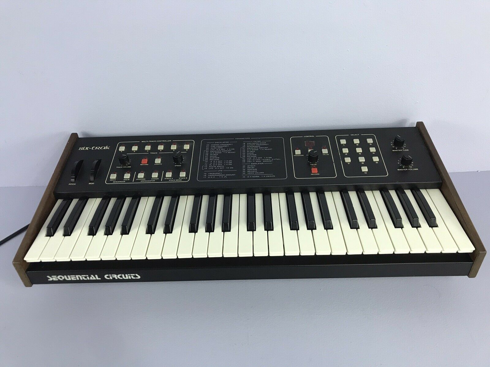 MATRIXSYNTH: Sequential Circuits Six-trak Analog Synthesizer SN 0030027