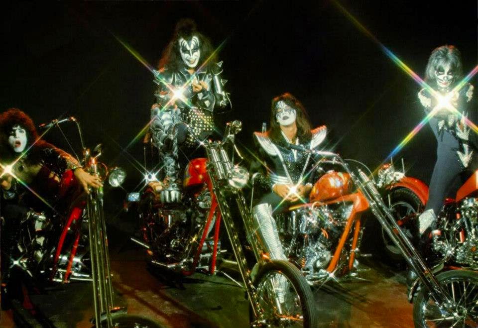Just A Car Guy: KISS chopper photoshoot from the 70's