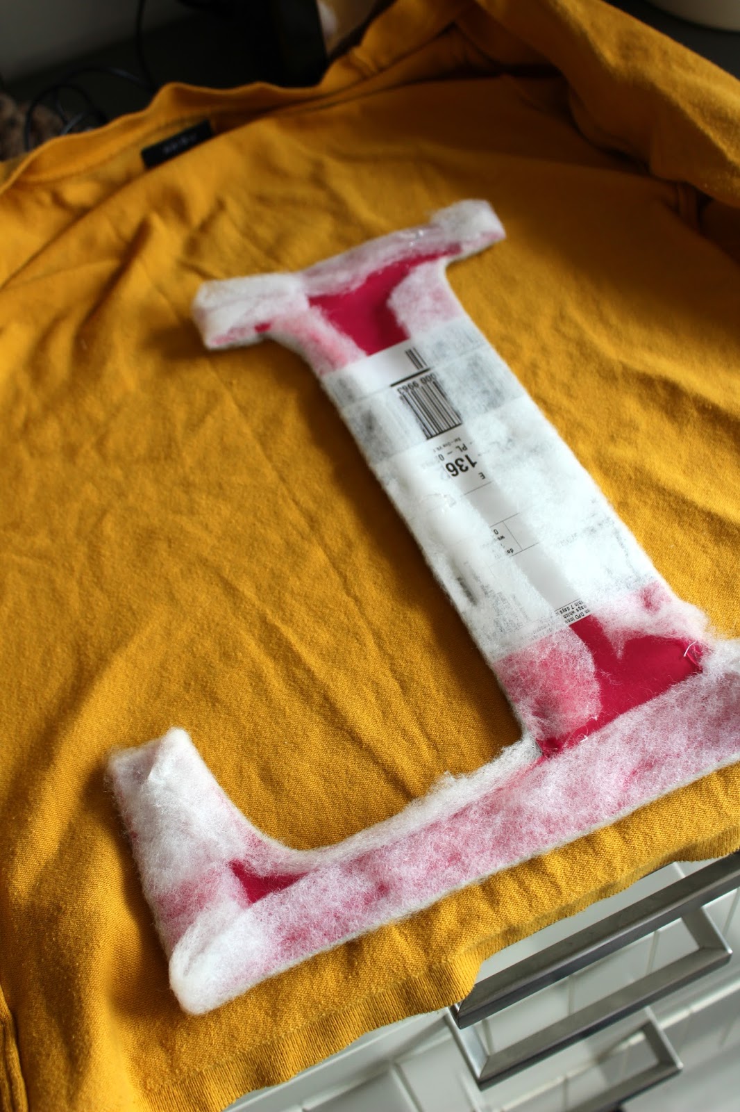 Litera "L" z recyklingu - Wyprawka DIY - ROBIE W DOMU