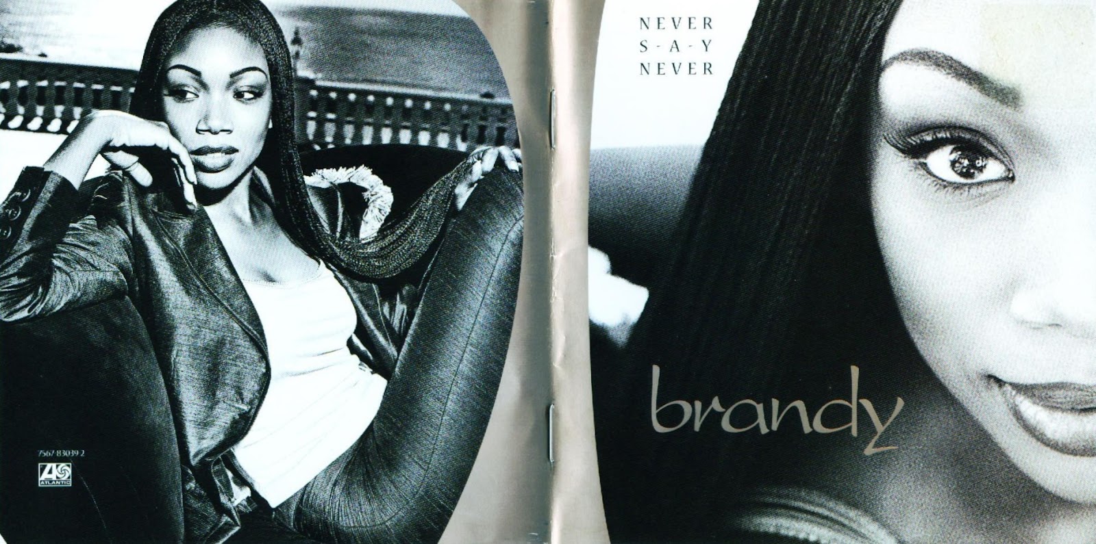 Encarte: Brandy - Never Say Never - Encartes Pop