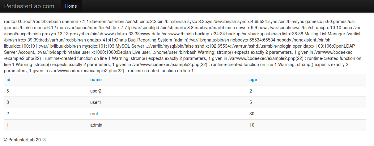 [Pentesterlab write-up] Web For Pentester I - Code & Commands Injection