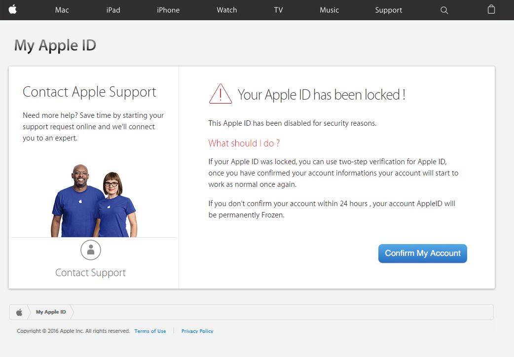 Your Apple ID has been locked ! (Apple Phishing) | Scam