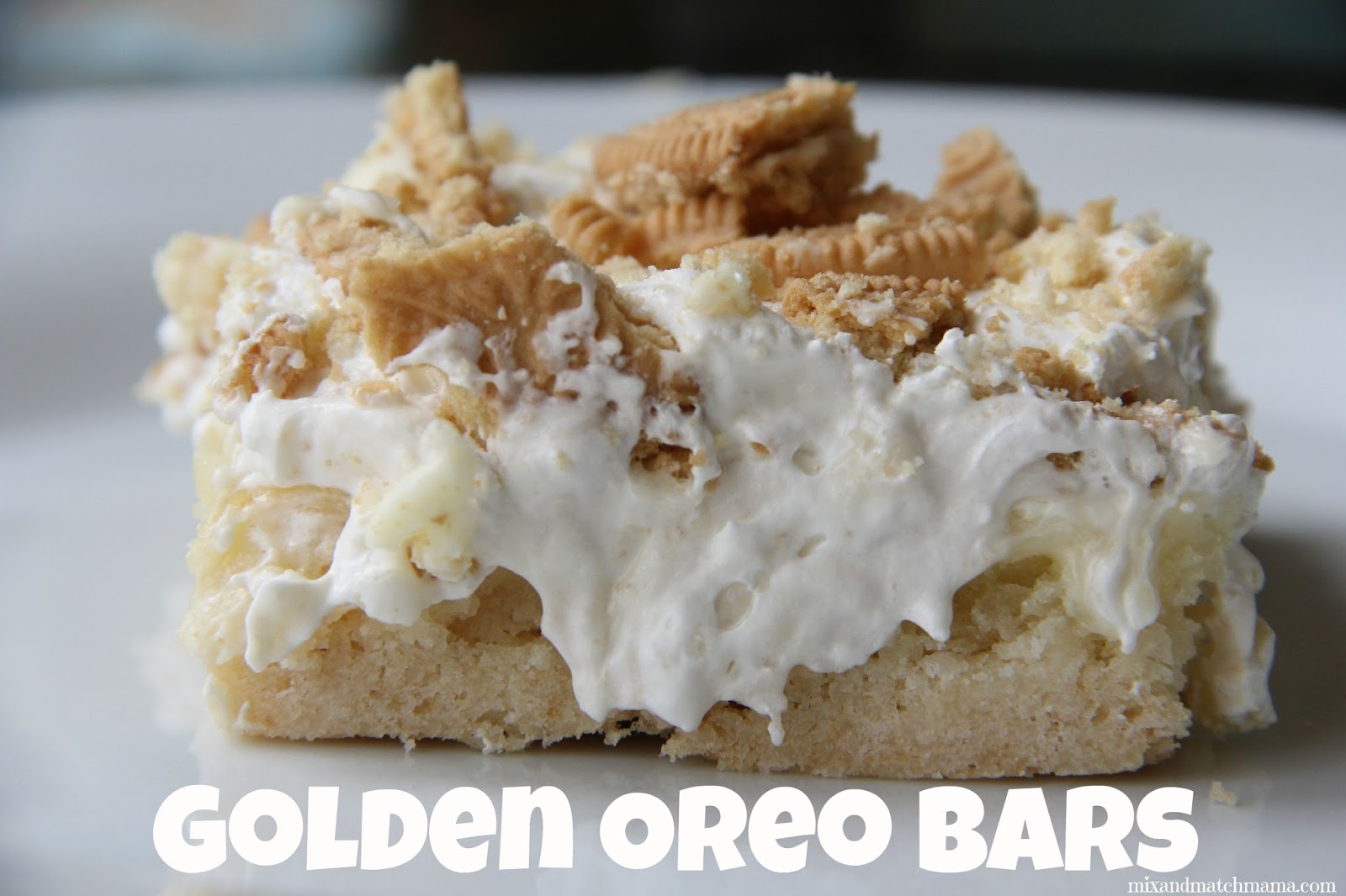 Golden Oreo Bars Recipe | Mix and Match Mama