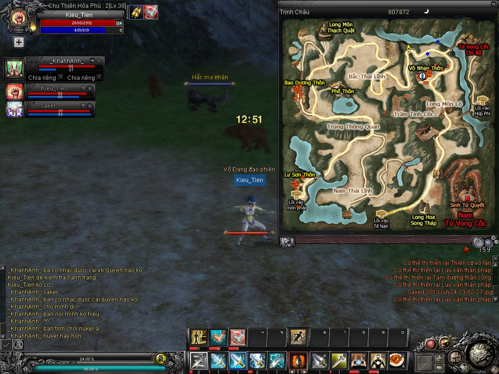 Chuột Nhắt: Vị trí quái trong map Trịnh Châu 9D Cửu Long Tranh Bá