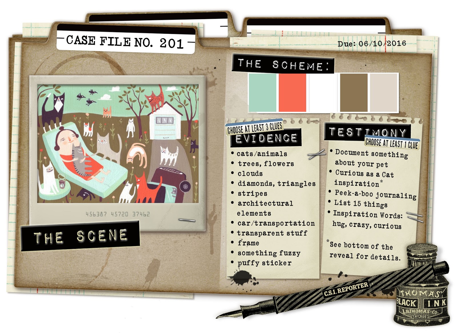 Little Scraps of Magic: Snuggles & Books {CSI Case File No. 201}